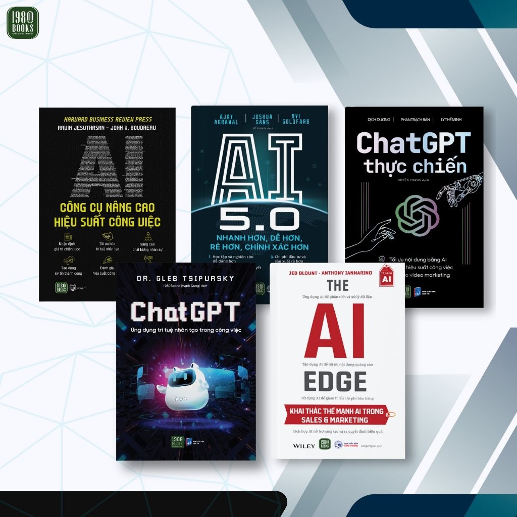 Book - Combo of 5 books: GPT Chat + Real Battle GPT Chat + AI 5.0 + The AI Edge + AI Tools to ...