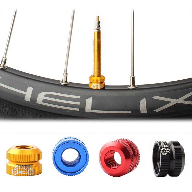 Presta Valve Nut Bicycle Wheel Tire Valves Vacuum Bike Inner Tube Tire ...
