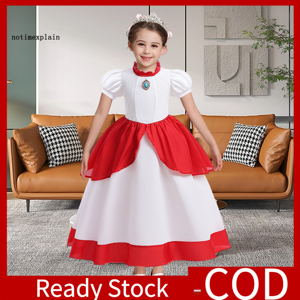 NTA Fluffy Princess Skirt Princess Dress with Crown Tiara Princess Lace ...