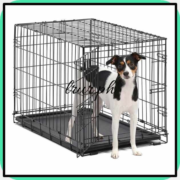 Dog+T?Cage^or;with[r,Poop!U,Tray!F,Heavy!M,Duty!G,Pet!O,Collapsible ...