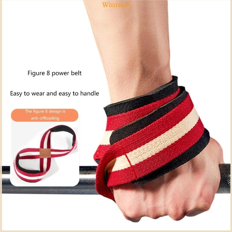 WRC Figure 8 Weight Lifting Straps Heavy-Duty Support Straps Deadlift ...