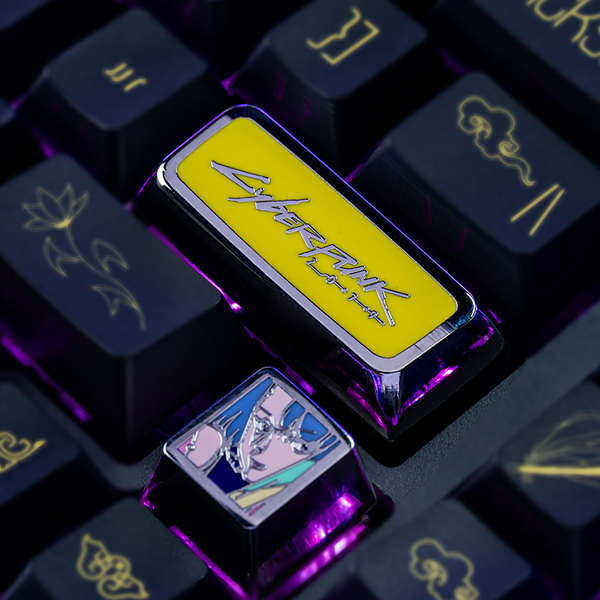 keycaps keycaps custom Metal Unique Independent Keycap Cyberpunk Edge ...