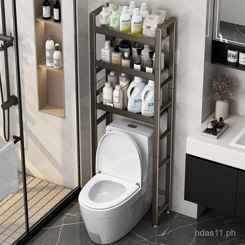 Bathroom Storage Rack Freestanding Multi-layer Organizer Wall-mounted ...