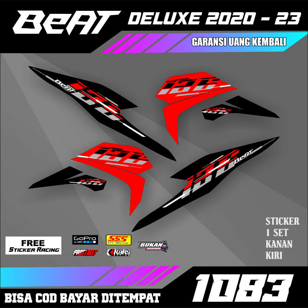 Striping Sticker Beat Deluxe 2020 2021 2022 2023 Design Motif Vietnam ...