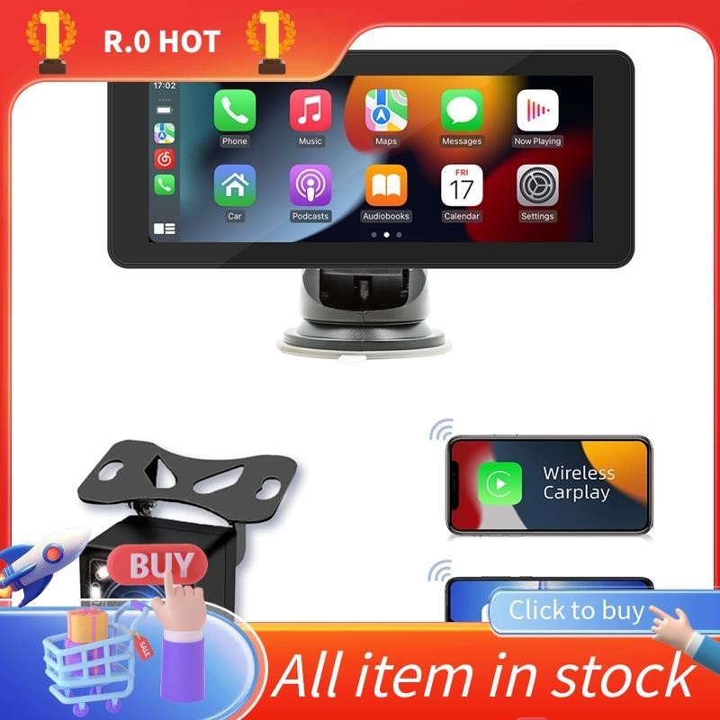 Portable 6.86Inch Car Radio, Dash Mount CarPlay & Android Auto, Car ...