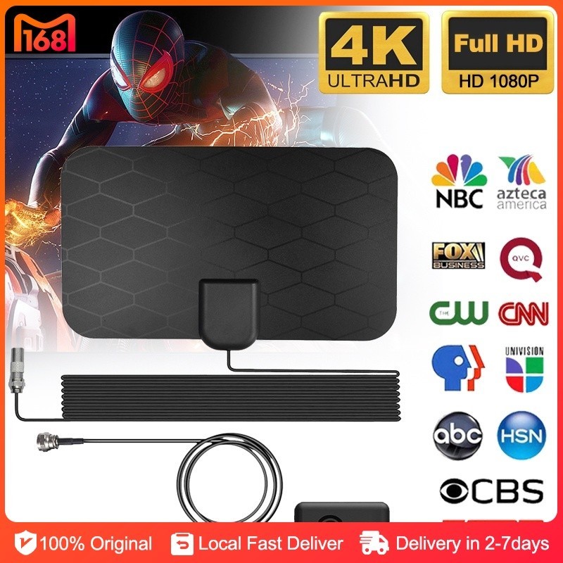 Indoor HD Digital TV Antenna with DVB-T2 Booster Amplifier, ISDBT ...