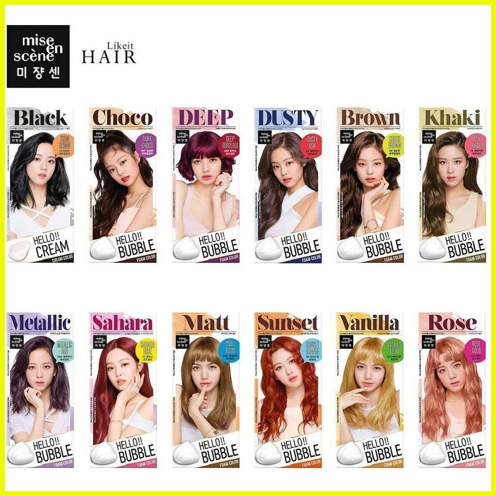 MISE EN SCENE - Hello Bubble Foam Color (Hair Dye) | Shopee Philippines
