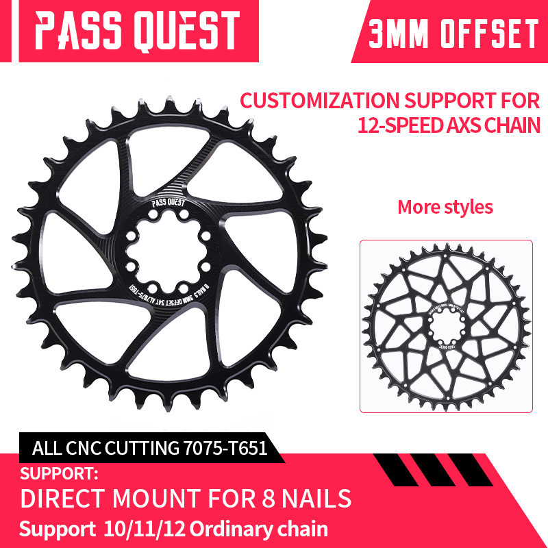 Chainring SRAM 8-Bolt Direct Mount Narrow Wide Chain ring Force RED XO ...