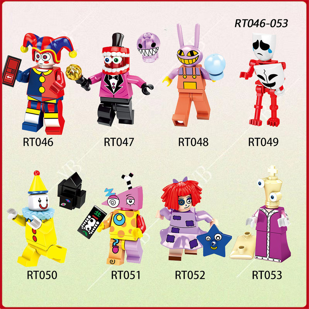 Animation series Pamney Kane the clown Kavmo assembled building blocks ...