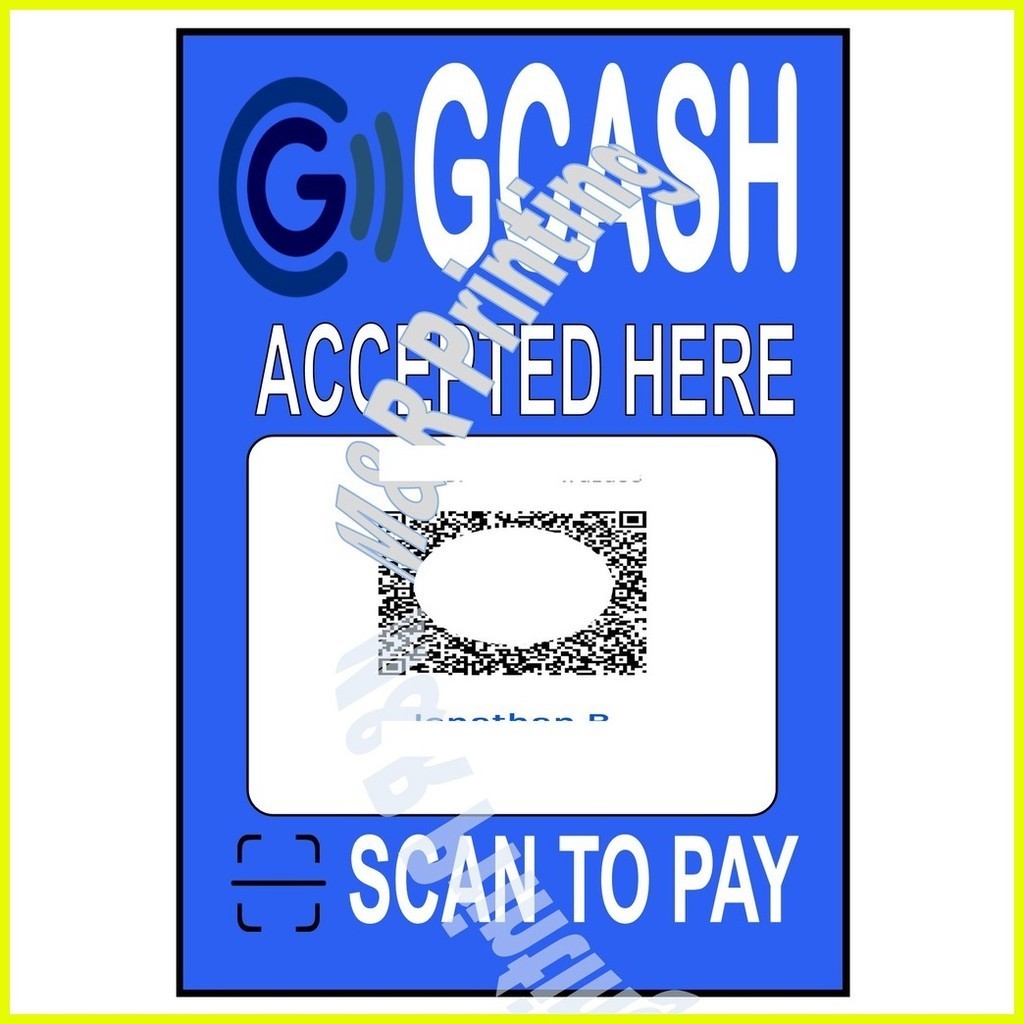 【hot sale】 QR CODE SCAN TO PAY LAMINATED SIGNAGE A4 & A5 HALF SIZE ...