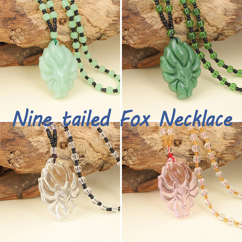 Crystal Fox Queen Necklace Nine-Tailed Fox Customize Lucky Charms and ...
