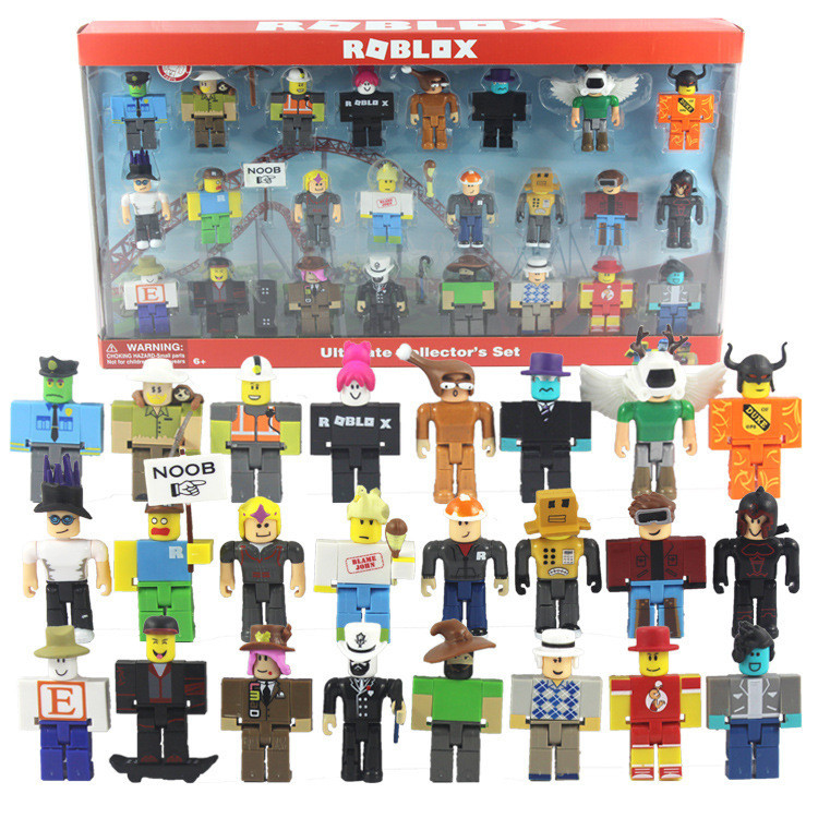 24pcs/set Game Roblox Character Building Blocks Figures Toy Accessory ...
