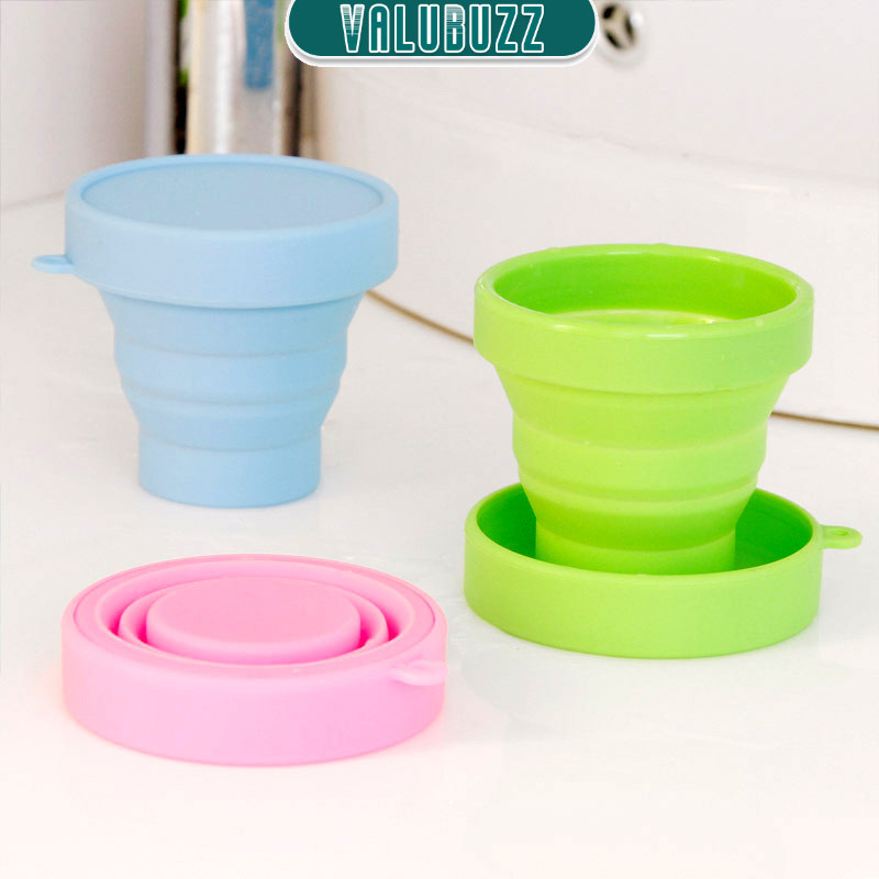 VLB Portable Silicone Folding Cups Outdoor Collapsible Retractable ...
