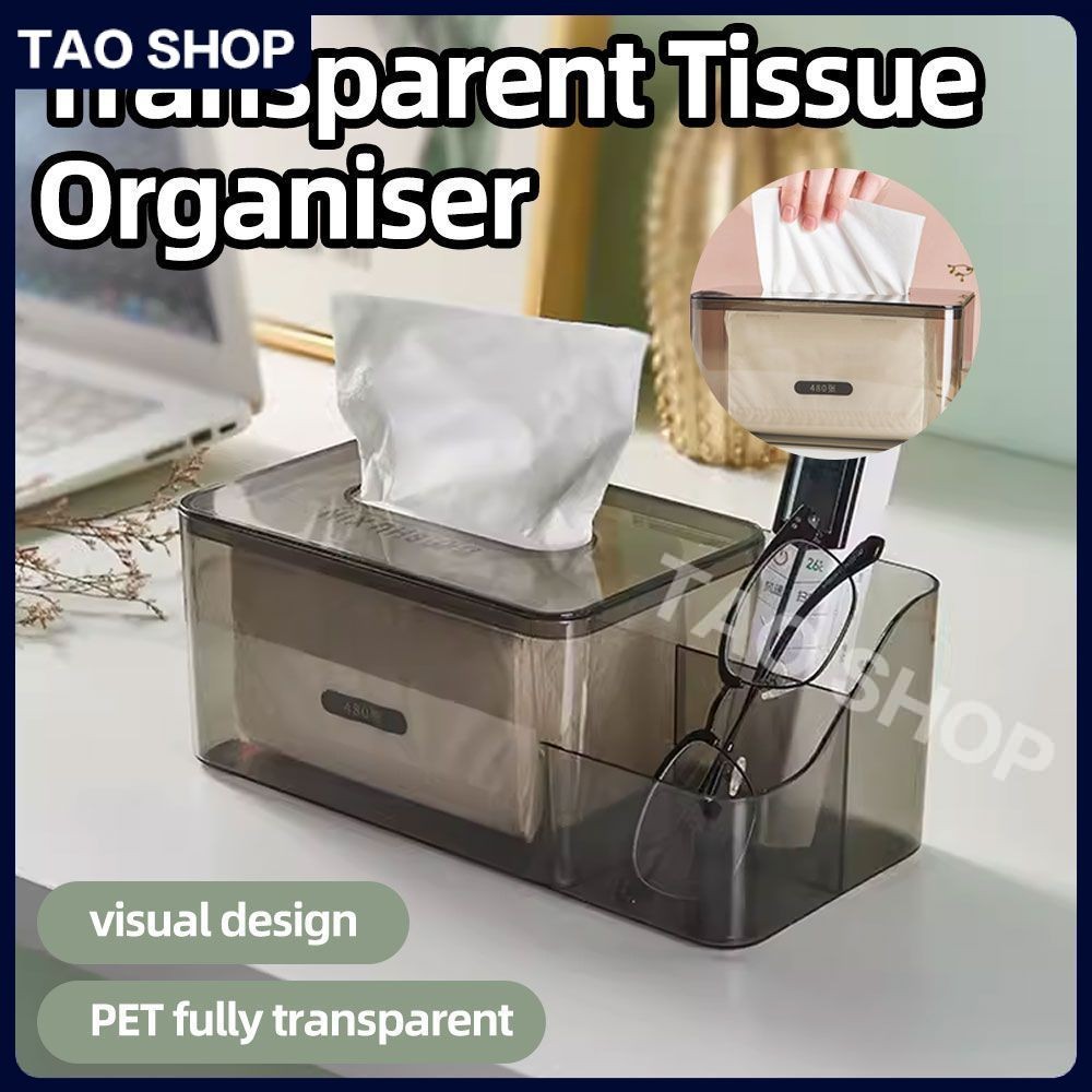 Acrylic Clear Transparent Tissue Paper Wipes Napkin Dispenser Organizer ...