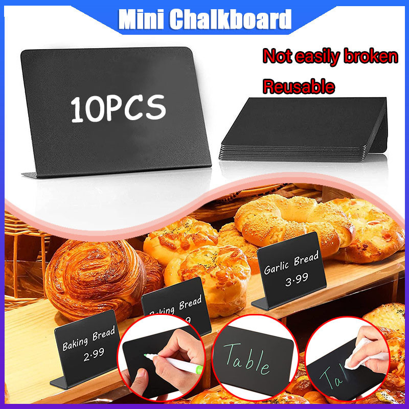 10PCS Mini Chalkboard Price Tag Holder Buffet Tags Food Label ...