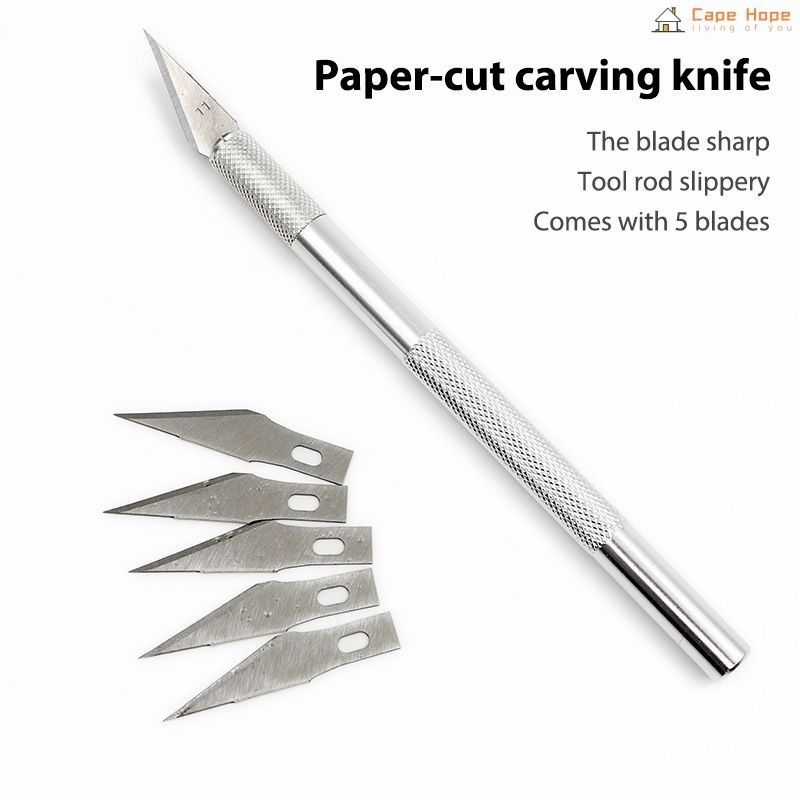 CAP☘️Precision Knife Craft Cutter With Free 5 Extra Sharp Blade ...