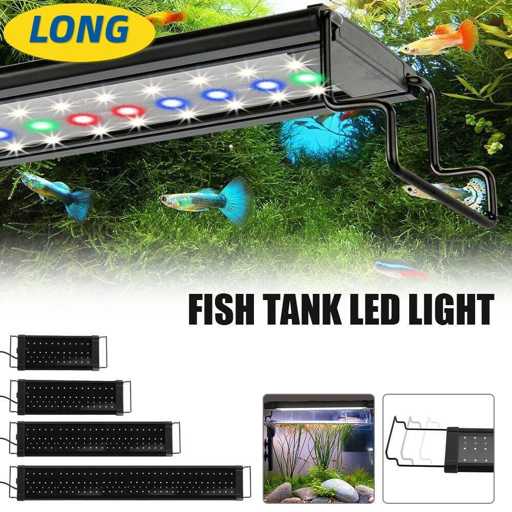 LONNGZHUAN Aquarium Led Light, 14/17W Over-Head Fish Tank LED Light ...