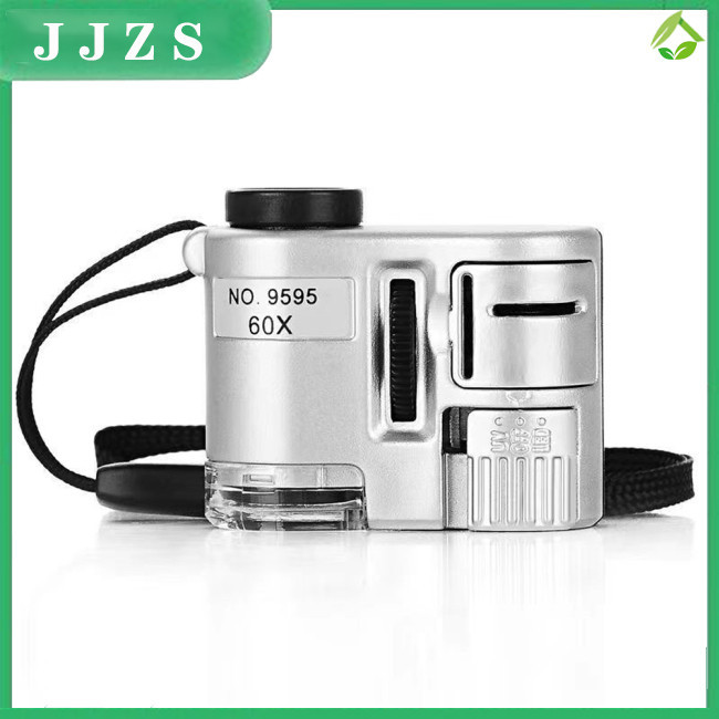 JJZS 60x Handheld Portable Led Mini Magnifier Microscope Magnifying ...