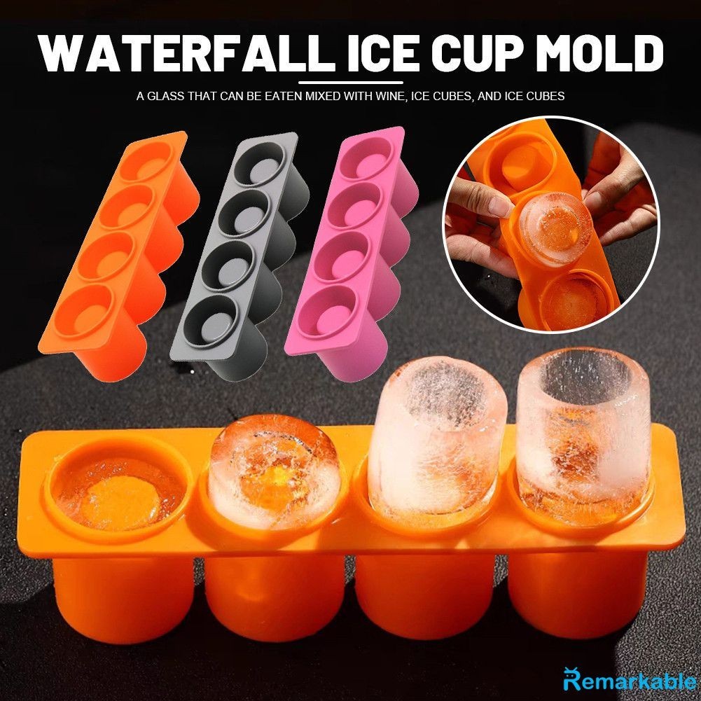Waterfall Ice American Ice Cup Mold Edible Cup Wine Ice Cube Ice Tray ...