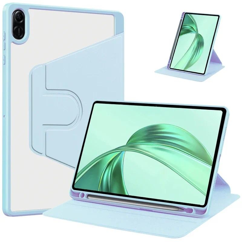 For Honor Pad X8a NDL-W09 Case with Pen Holder 360 Rotating Acrylic ...