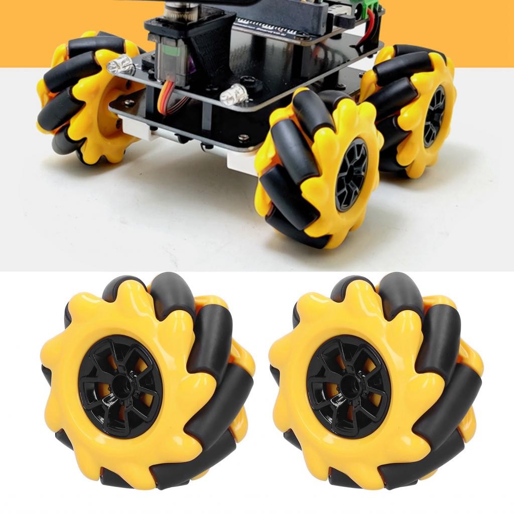 Maib Yellow 60mm High Hideness Mecanum Wheel Omni-Directional TT Motor ...