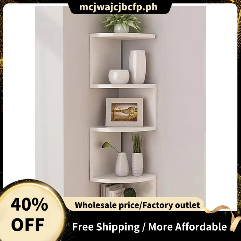Perfect 5-Story Shelf Corner Floating Shelf Wall Shelf Corner Bookshelf ...