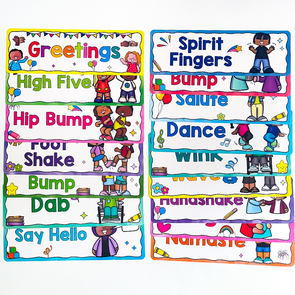 Classroom Greetings Poster Set - Social Emotional Learning Posters for ...