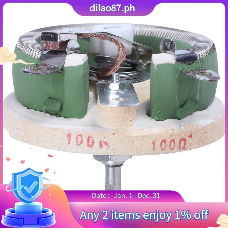 100 Watt 100 Ohm Ceramic Disk Rheostat Variable Resistor | Shopee ...