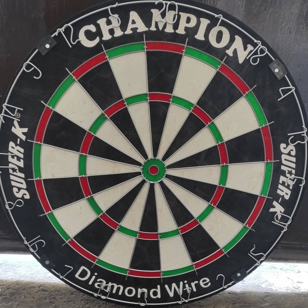 Robson Spectra and Super-K Champion diamond wire dart board dartboard ...