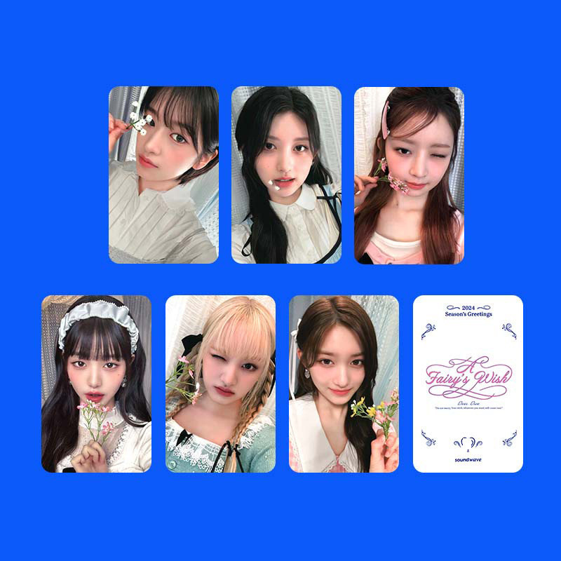 4-7pcs/set DIVE INTO IVE I'VE MINE Photocards Season's Greetings Lomo Cards REI LIZ LEESEO ...