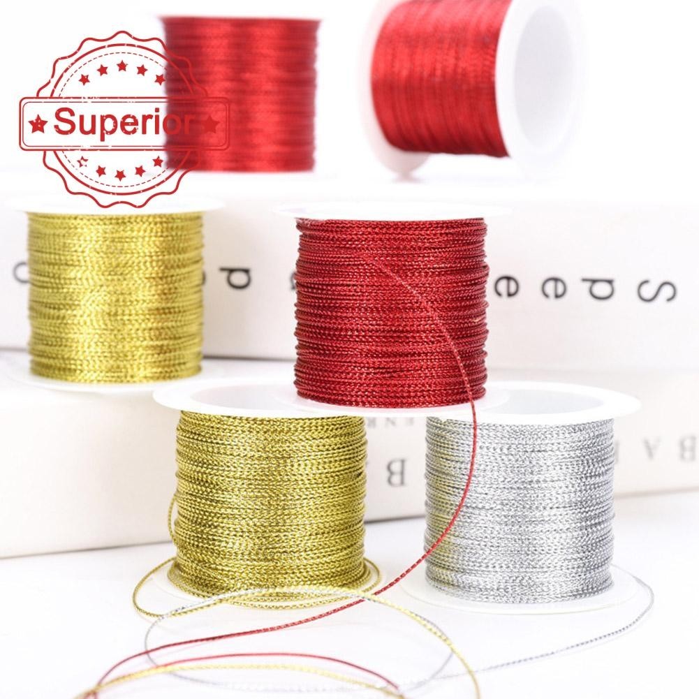 GEMINI1 20 Meter 1mm Rope Gold/Silver/Red Cord String Strap Line Gift ...