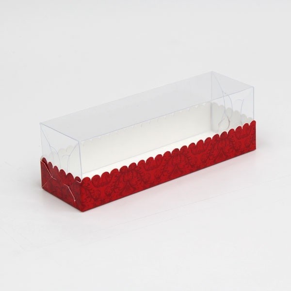 RM Boxes 2" x 6½" x 2" French Macaron Display Box (sold per piece ...