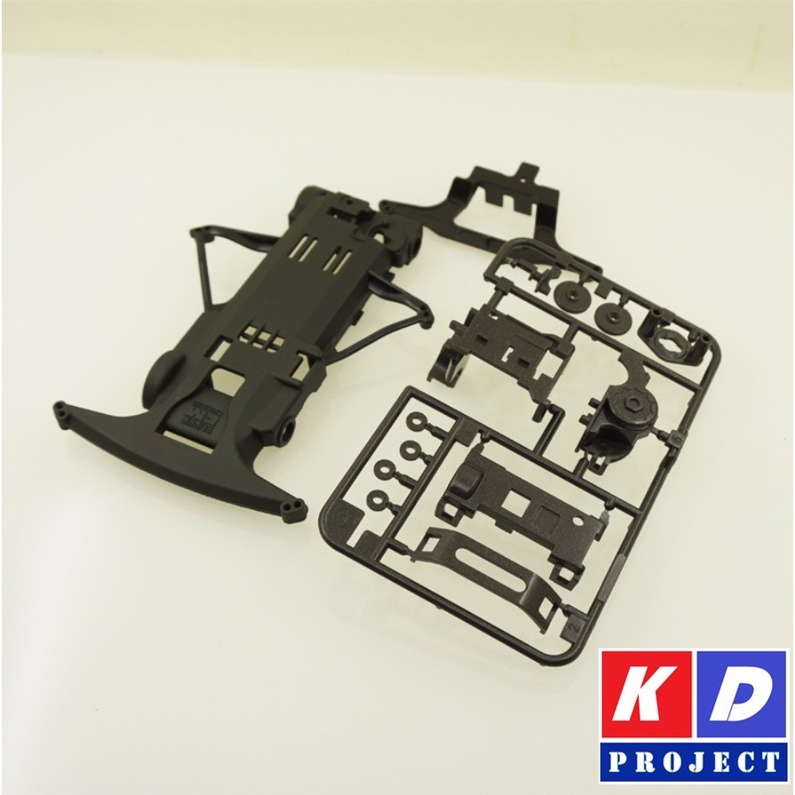 Mini 4wd parts carbon reinforced SFM chassis set internal copy KD ...