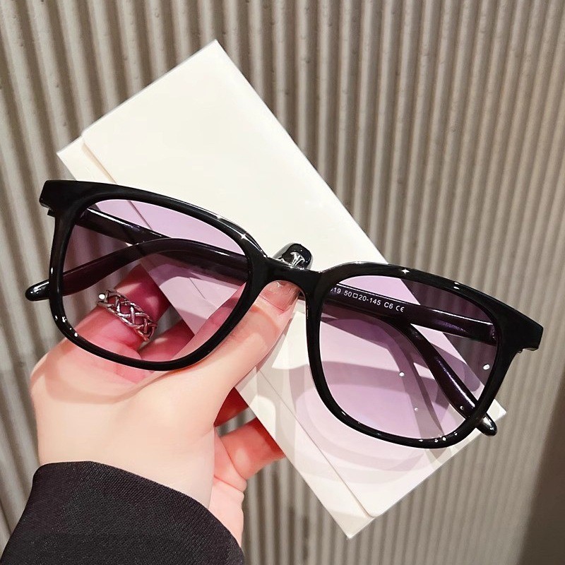 Sunglasses for Women Fashion Rimless Beach Gradient Sunglass Original ...