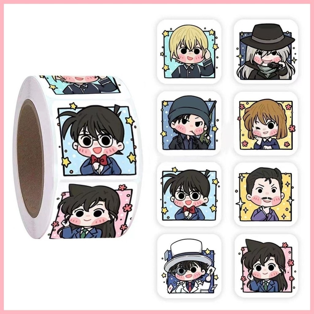 Stickers Stickers Detective Conan (500 Stickers/Roll) Mouri Ran Kaito ...