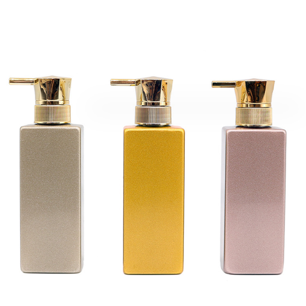 PET Bottle Square Bottle 300ml Repackaged Plastic Empty Bottle Lotion Liquid Shampoo Bottle ...