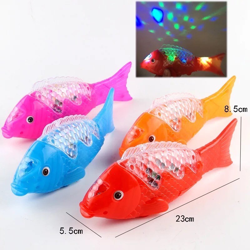 (HM) TOYS Colorful Funny Fish Toy with Light and Sound | Shopee Philippines