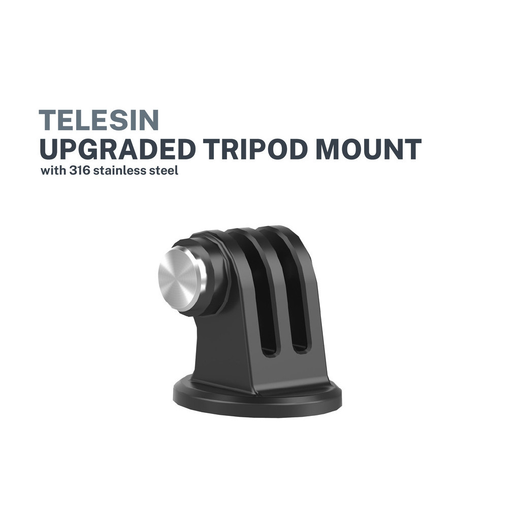 Telesin Upgraded tripod mount with 316 stainless steel | Shopee Philippines