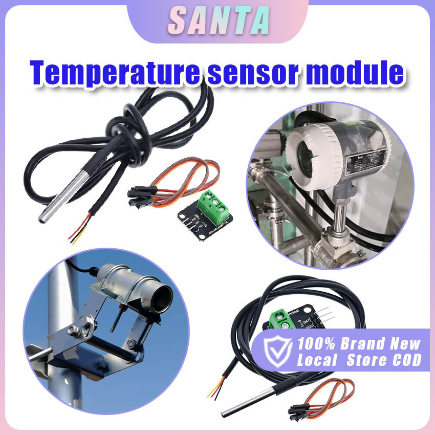 3Pcs/Set DS18B20 Temperature Sensor Module Kit Pluggable Terminal ...