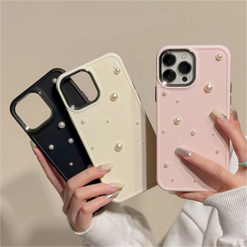 Silver Camera Bezel - Plain Color [With Silver Button] - Pearl Embossed ...