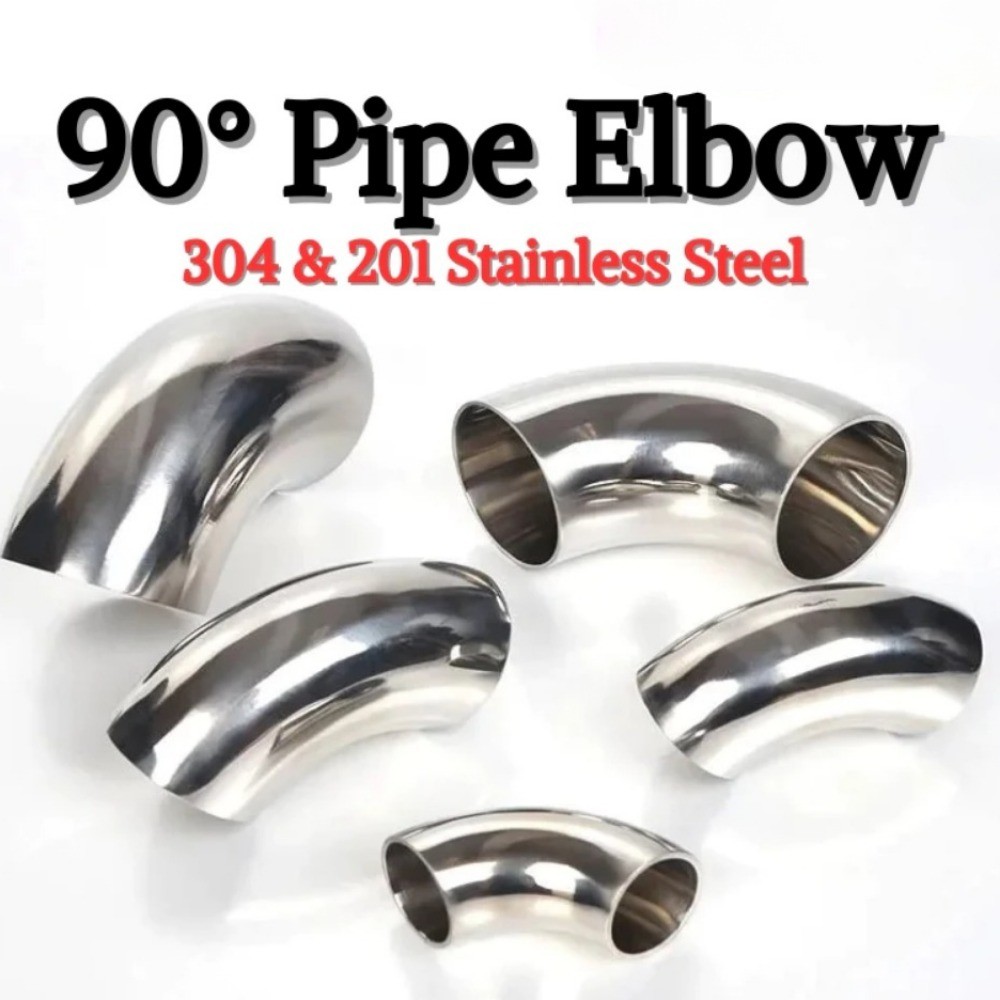 304 Stainless Steel Elbow 90 Degree Round Elbow Round Tube Tubular ...