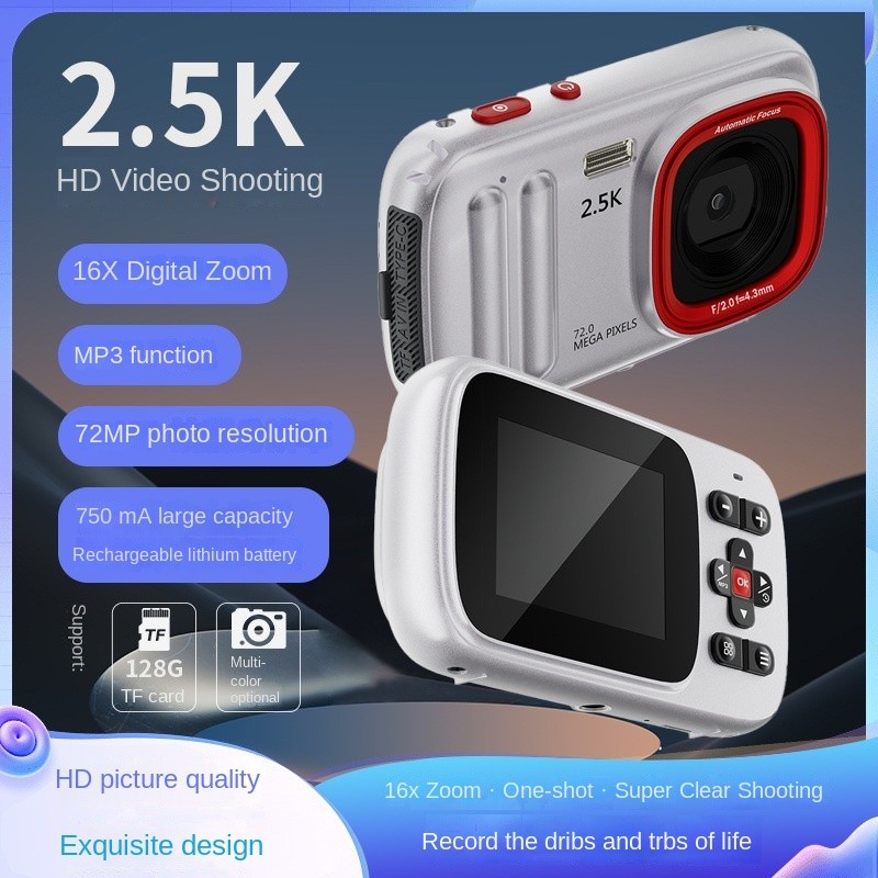 Mini Portable Digital Camera HD 7200MP for Travel Home Photography ...