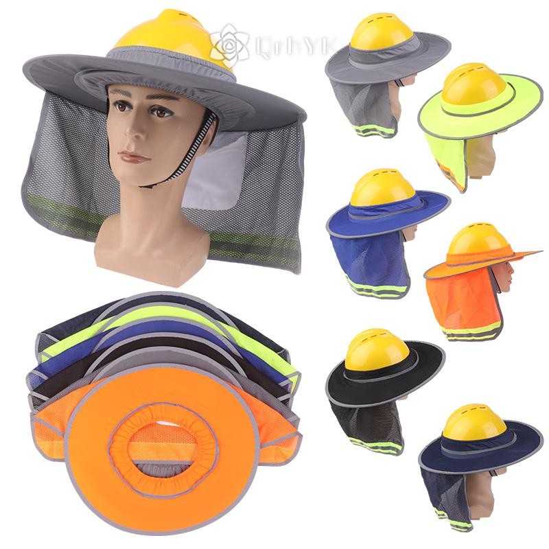 QrhYK> Hard Hat Sun Neck Shield Summer Helmet Mesh Sunshade High ...