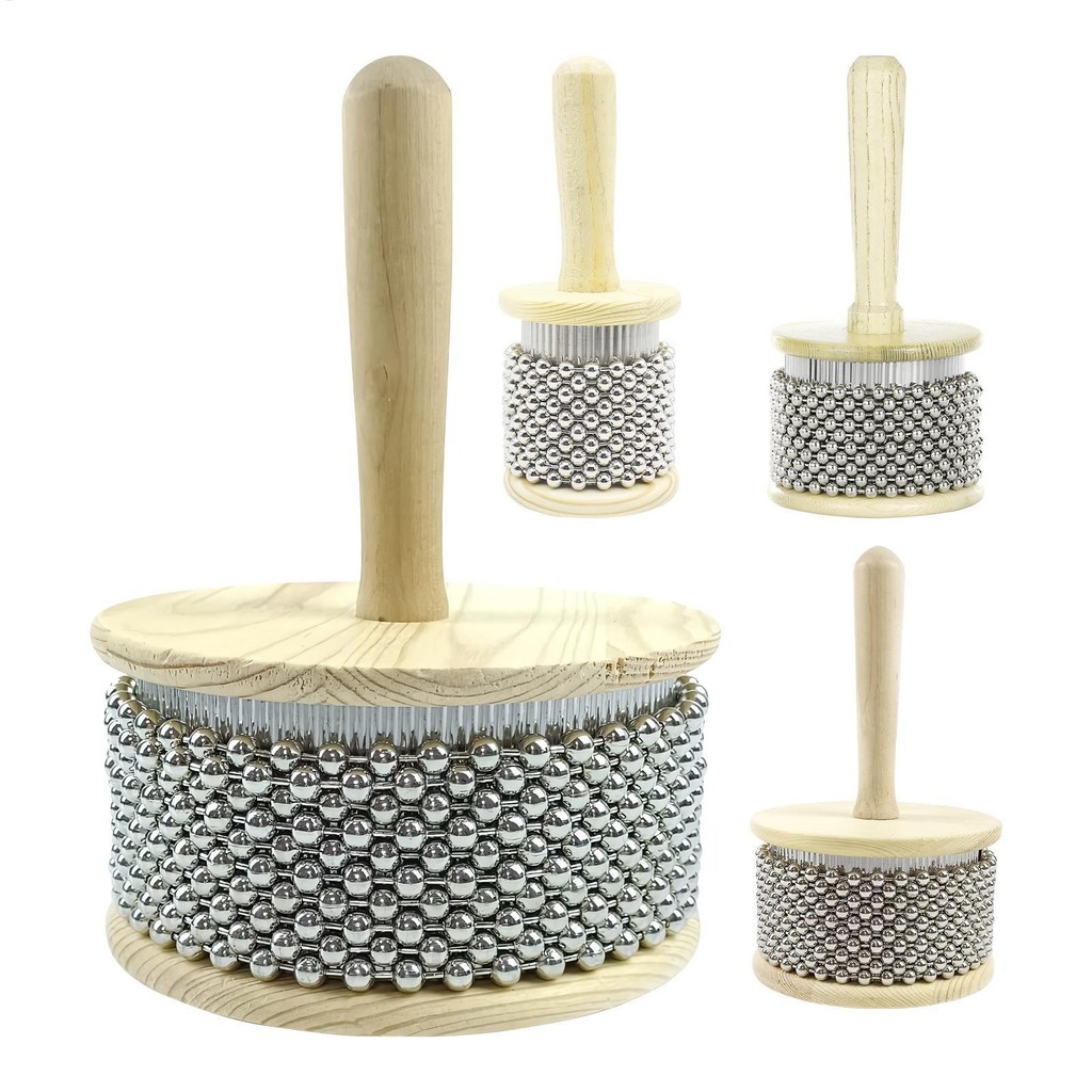 Cabasa Hand Shaker Wooden Cabasa Musical Instruments with Metal Beads ...