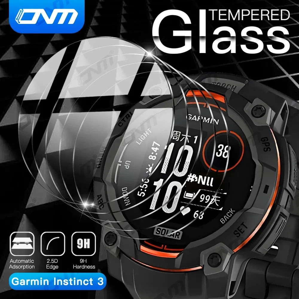 Garmin Instinct 3 E film 9H Tempered Glass Screen Protector Garmin ...