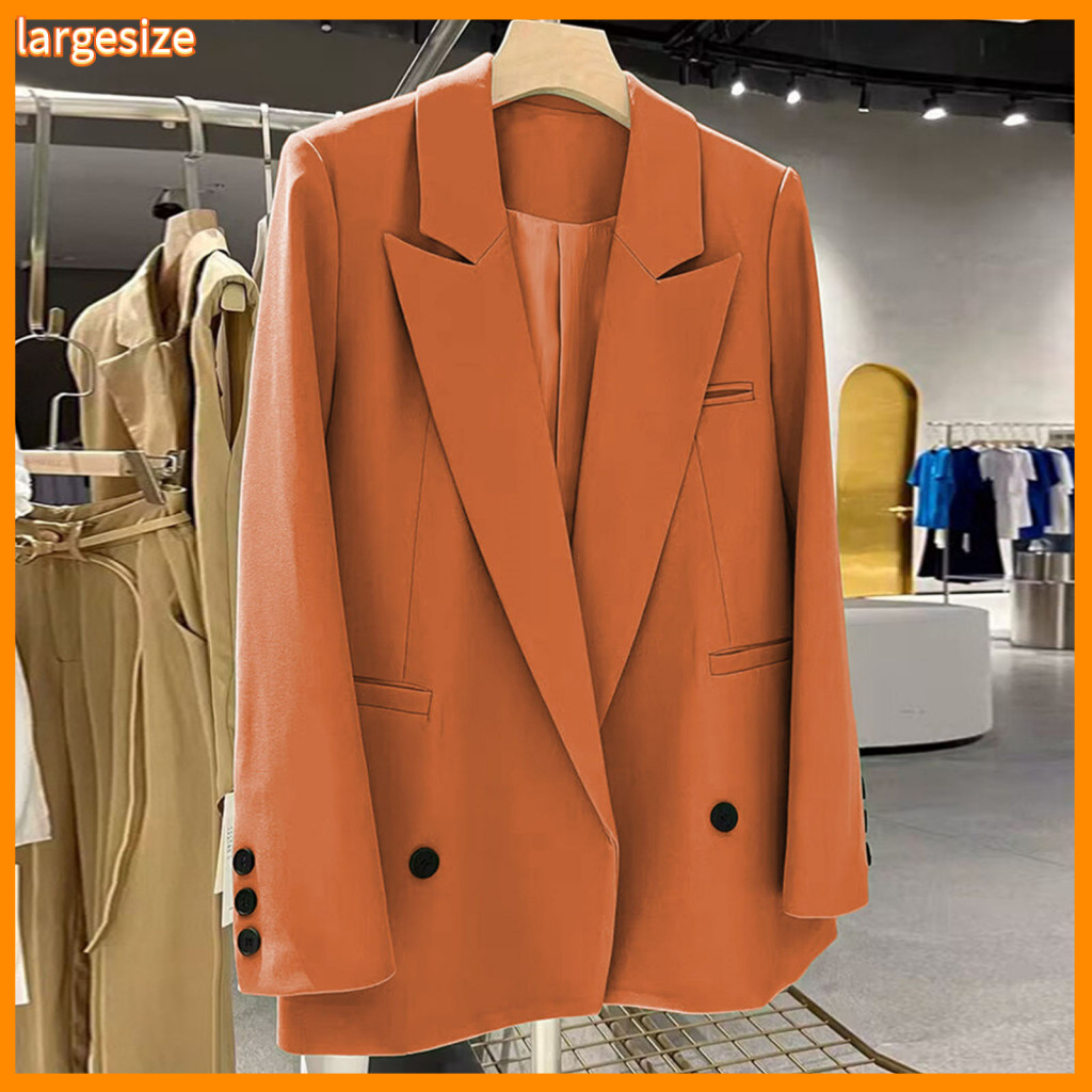 largesize| Front Placket Work Jacket Formal Business Suit Coat Stylish ...