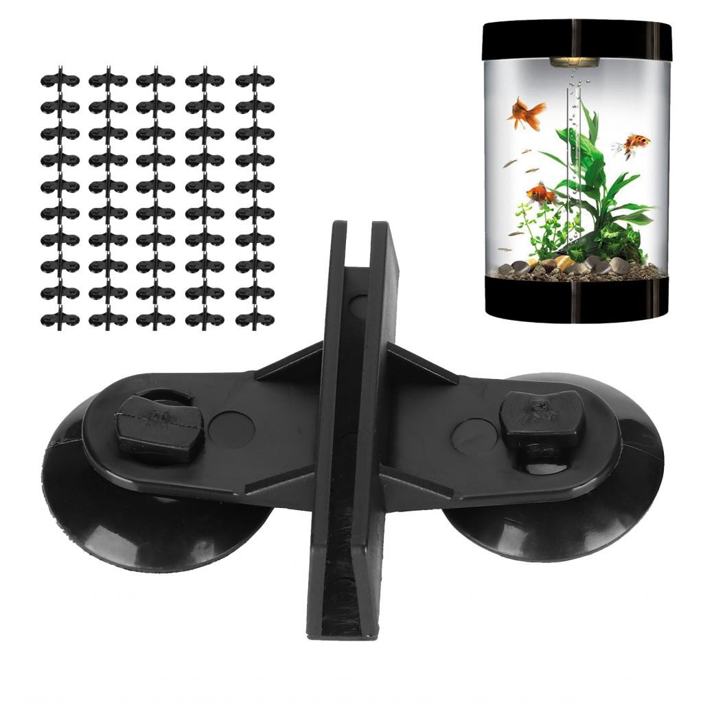 Henye Aquarium Divider Holders Convenient Fish Suction Cup for (Black ...