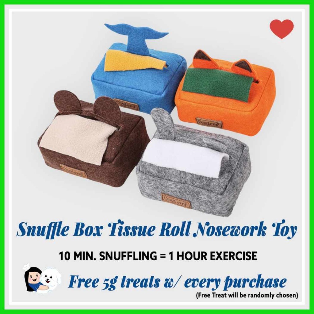 Tissue?e$Roll|X@Box`WT;Snuffle&Nosework&Toy&for>Dogs&(Free 5g treats w ...