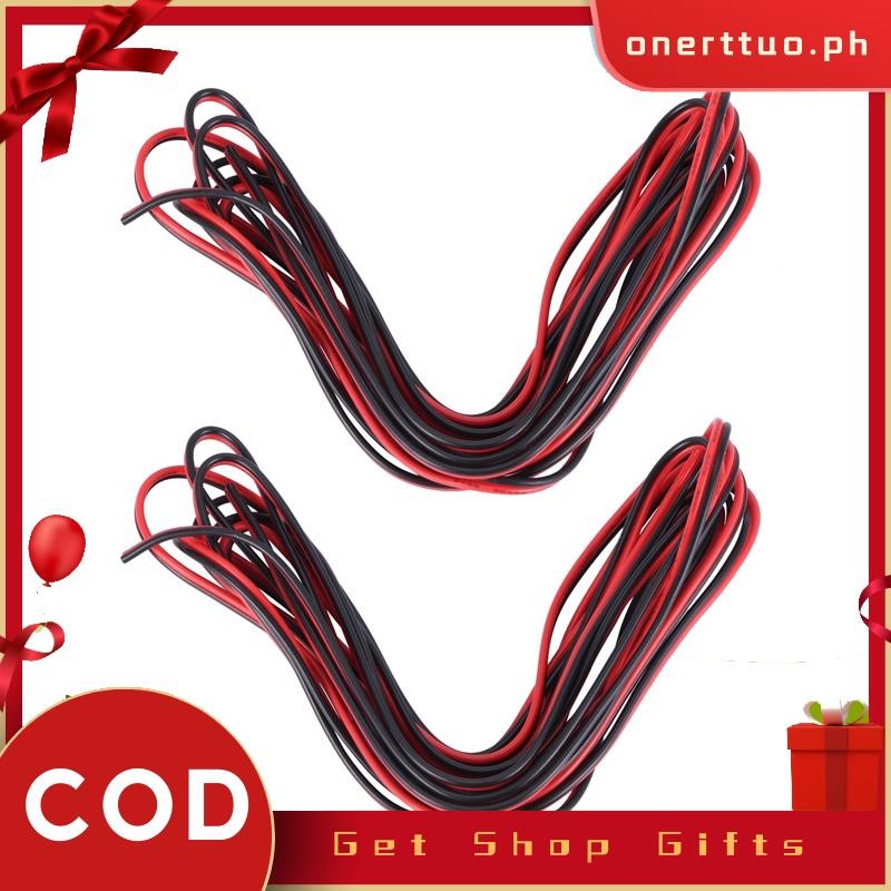 2X 20 Gauge per 3 Meter Red Black Zip Wire Awg Cable Power Ground ...