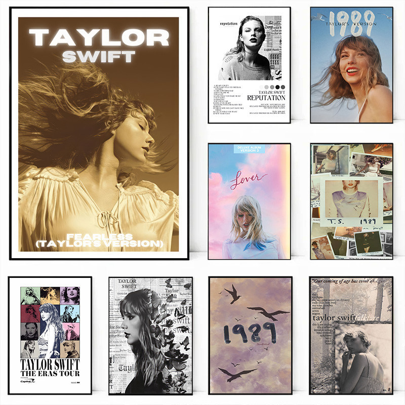 Modern Taylor-Swift Hit Music Poster Classic Series Album Lover Canvas ...
